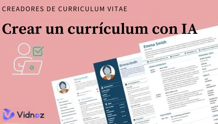 Generador de Foto para Currículum: Crea Fotos para CV con IA Gratis | Vidnoz