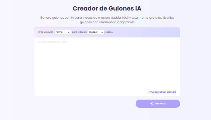 Creador de guiones IA: genera gratis guiones atractivos para tu video ... Creador de guiones IA: genera gratis guiones atractivos para tu video ...