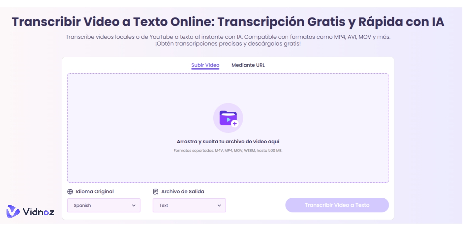 Transcribir Video a Texto Gratis | Transcripción Automática con IA